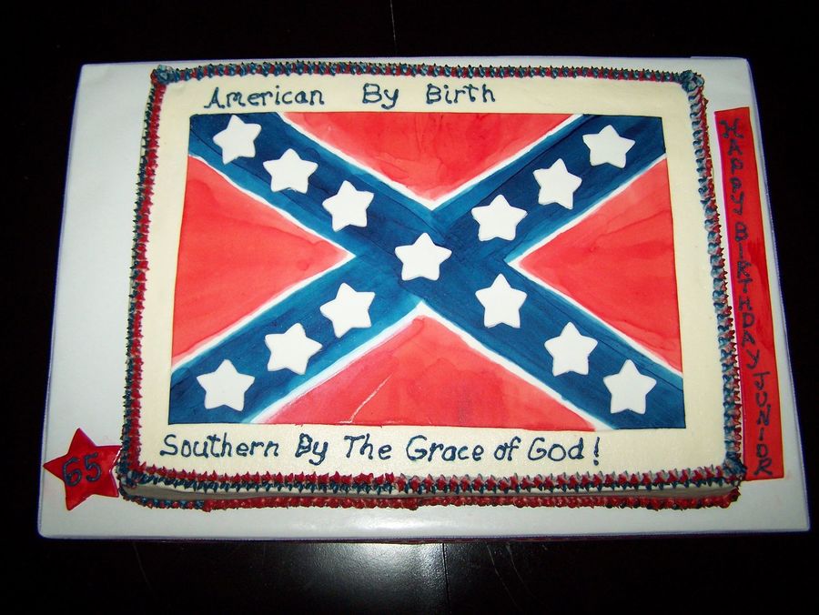 Confederate Flag Cake - CakeCentral.com
