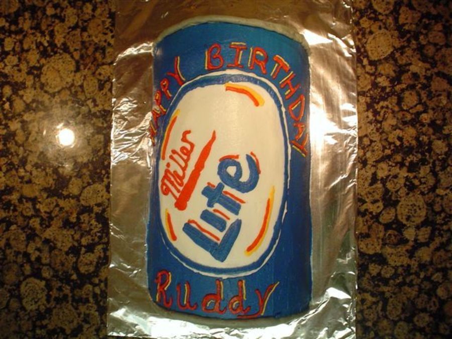 Miller Lite Birthday Cake - CakeCentral.com