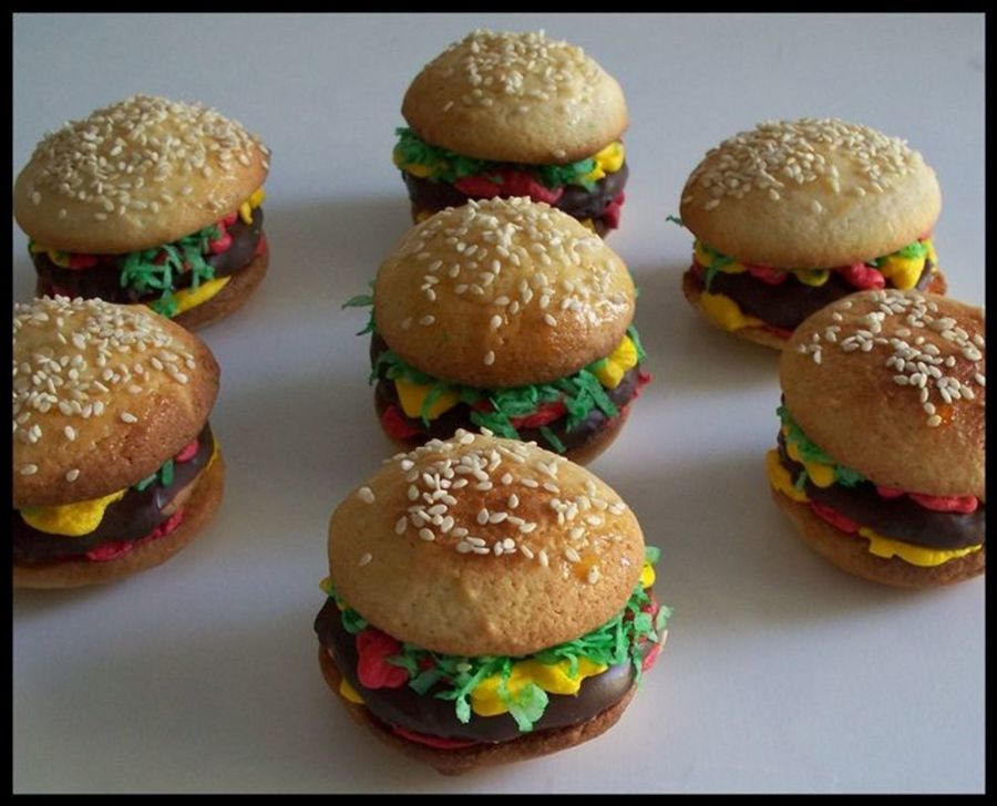 Home Made Hamburger Cookies - CakeCentral.com