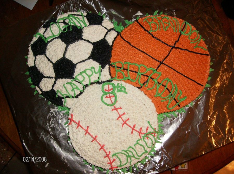 Sports Ball Cake - CakeCentral.com