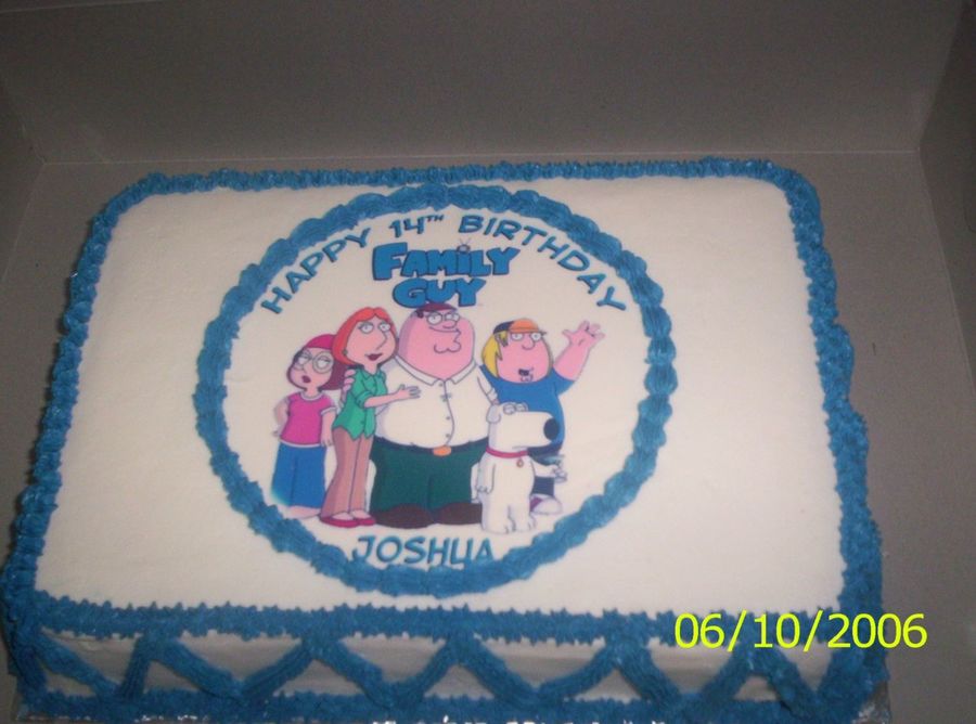 Family Guy Birthday Cake - CakeCentral.com