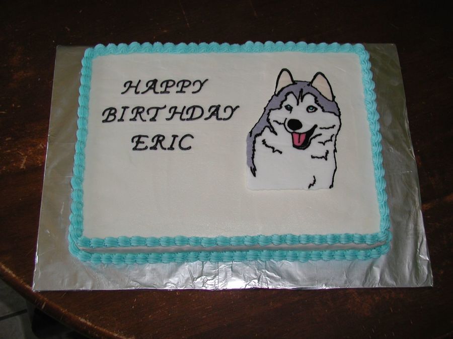 Husky Birthday Cake - CakeCentral.com