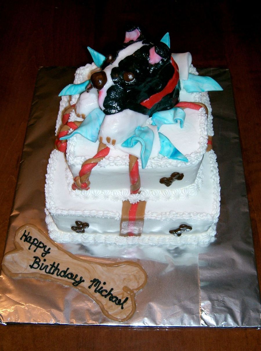 Boston Terrier Cake - CakeCentral.com