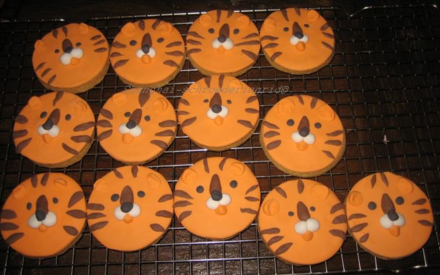 Tiger Cookies For Chinese New Year - CakeCentral.com