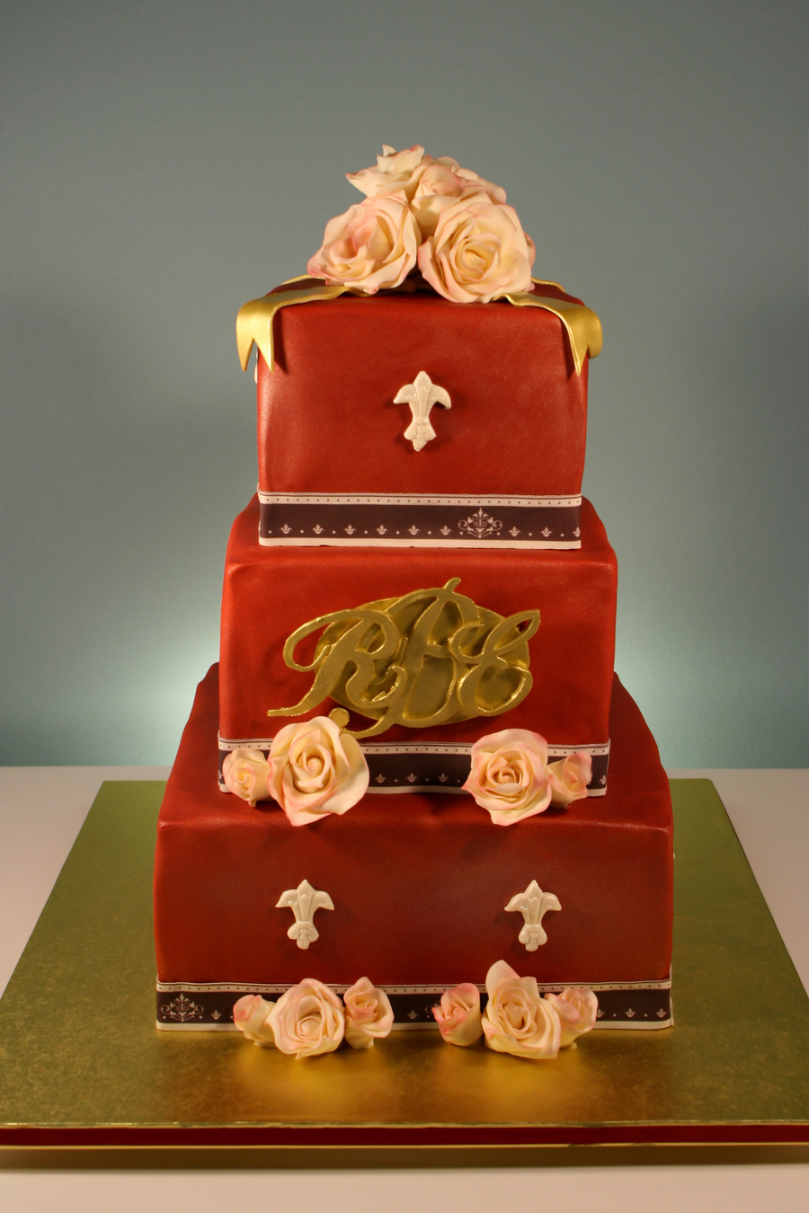 40Th Ruby Wedding Anniversary - CakeCentral.com