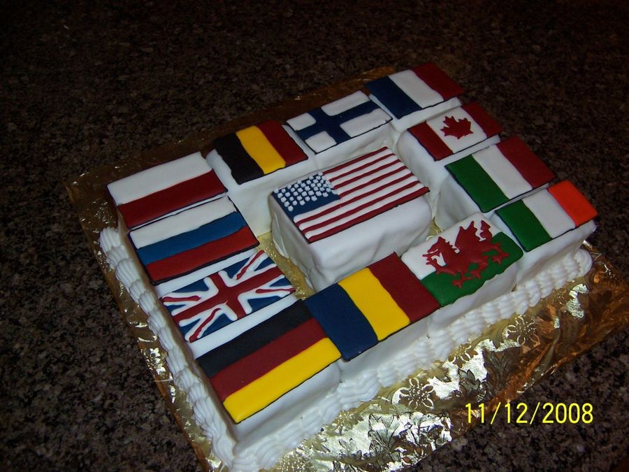 Various World Flags - CakeCentral.com