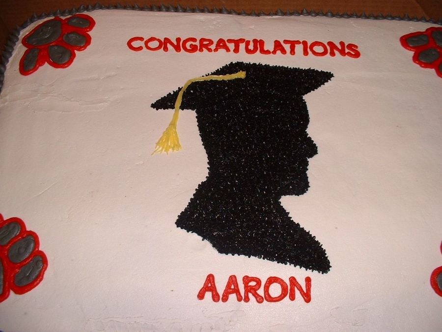 Graduation Cake For Aaron B. - CakeCentral.com