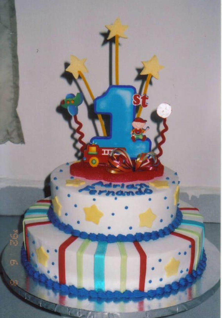 First Year Cake - CakeCentral.com