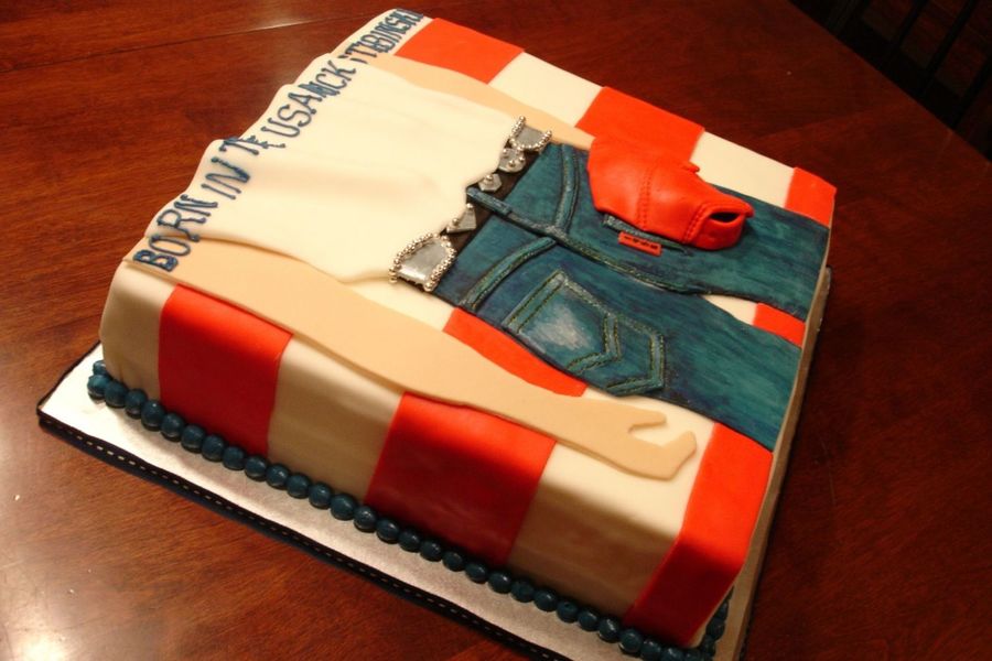 Bruce Springsteen Album Born In The Usa - CakeCentral.com