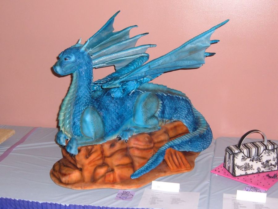 Blue Dragon Cake - Saphira - CakeCentral.com