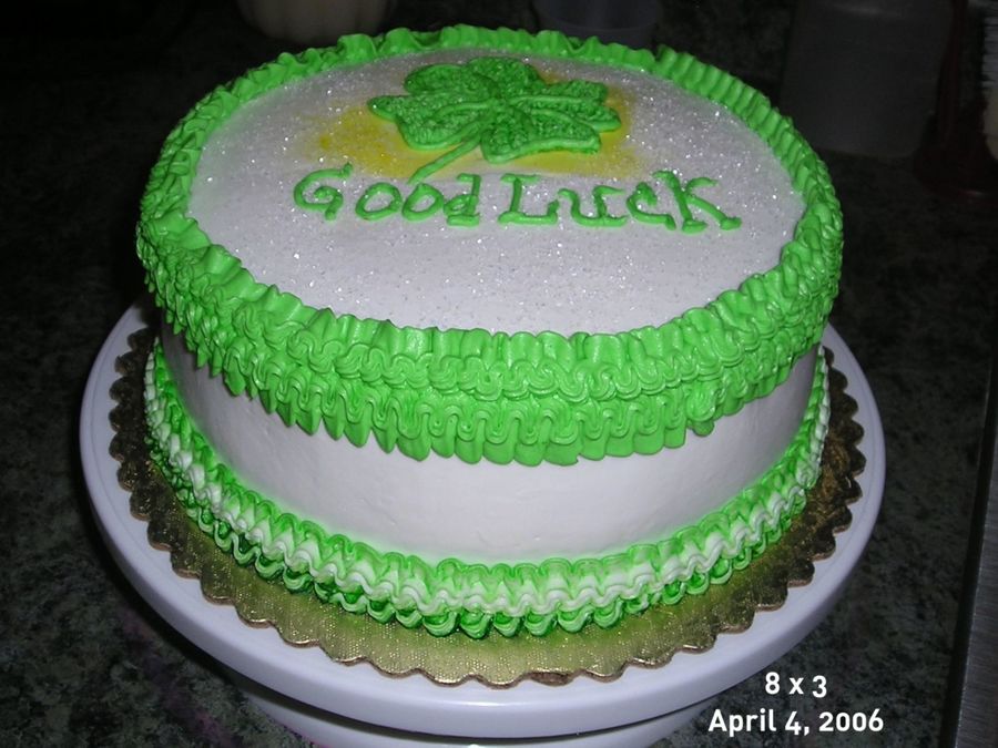 Good Luck Round Cake - CakeCentral.com