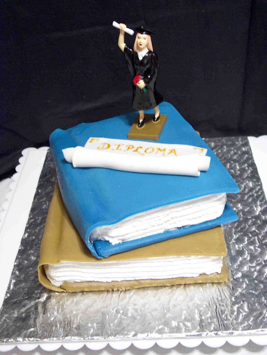 Graduation Book Cake - CakeCentral.com