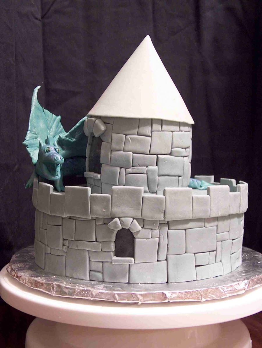 Dragon On Castle Tower - CakeCentral.com