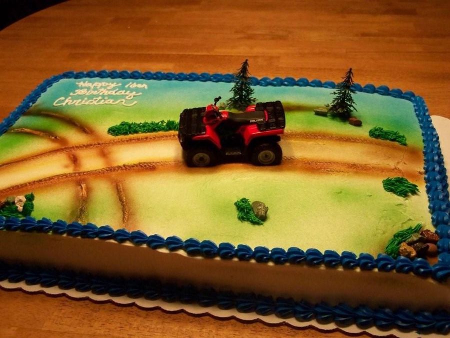 Atv 4 Wheeler Cake - CakeCentral.com