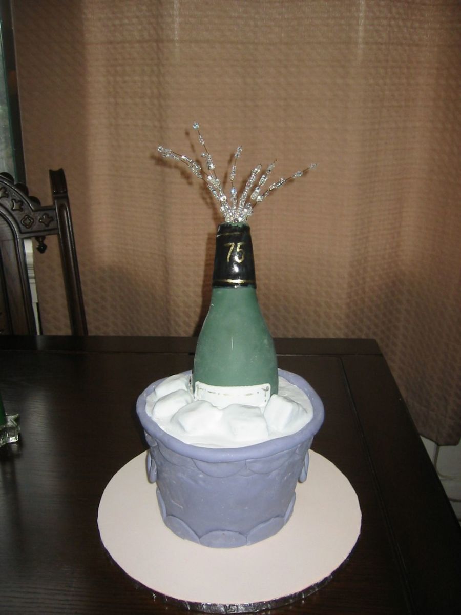 Exploding Champagne Cake - CakeCentral.com