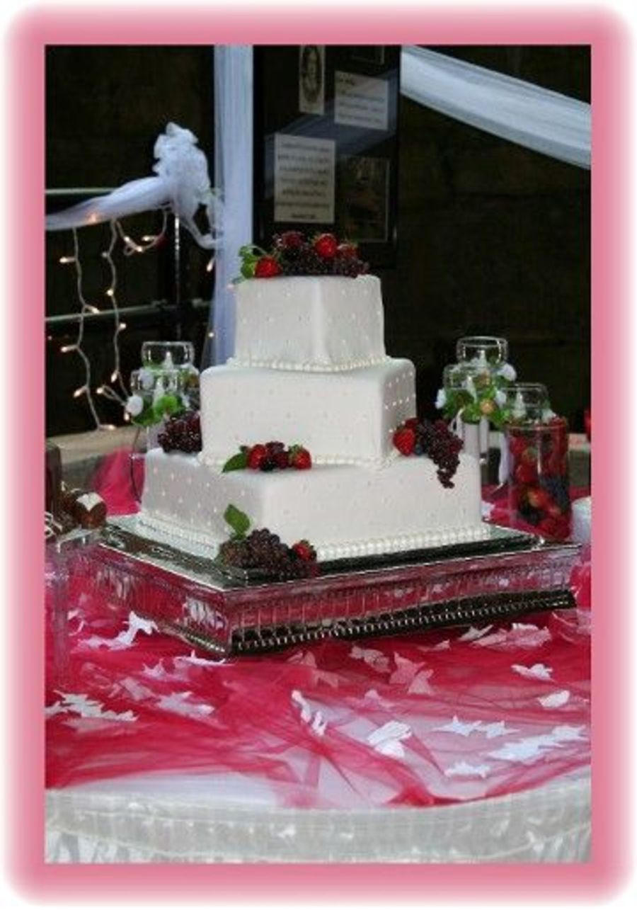 Offset Squares With Fruit - CakeCentral.com