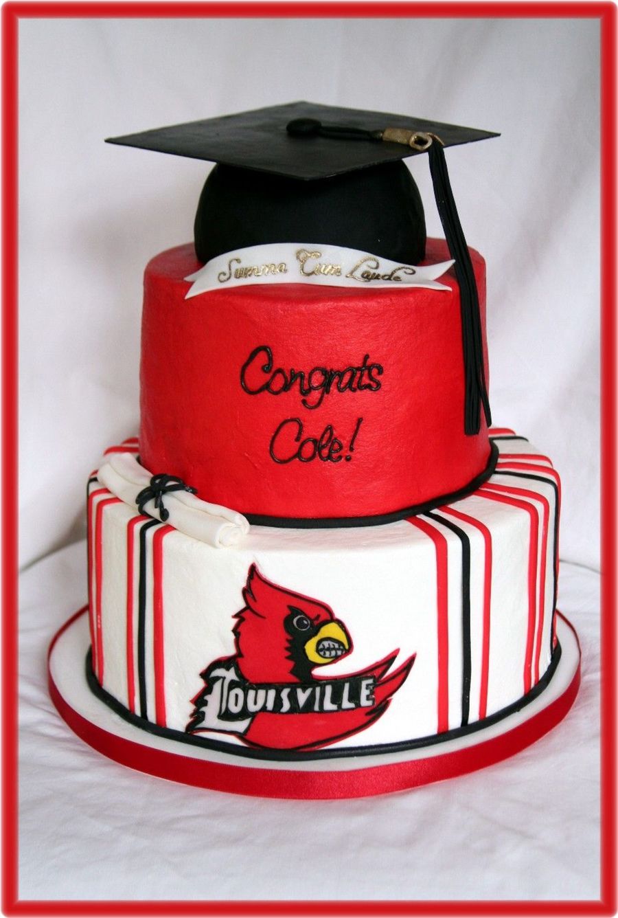 U Of Louisville Graduation - CakeCentral.com