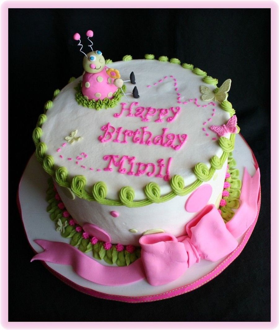 Pink Ladybug - CakeCentral.com