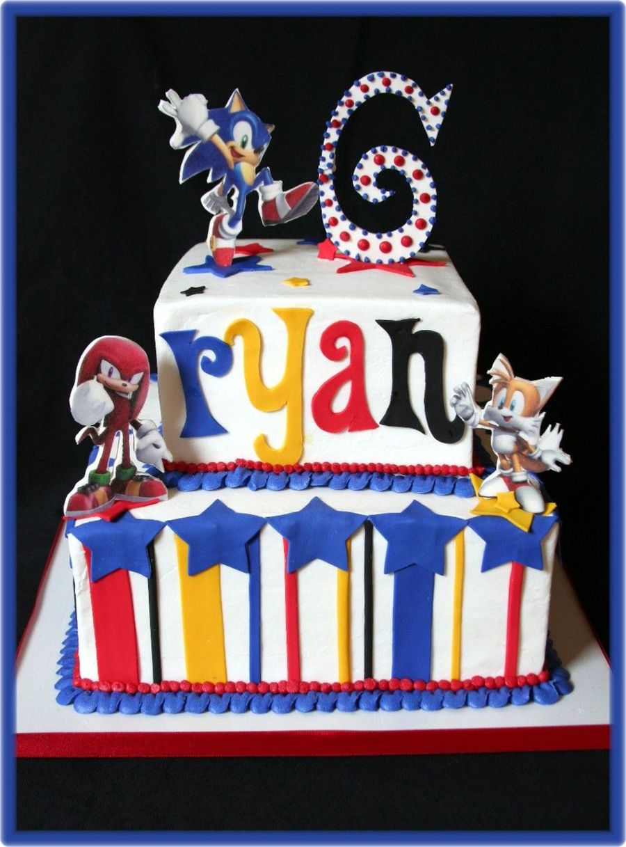 Sonic, Knuckles & Tails - CakeCentral.com