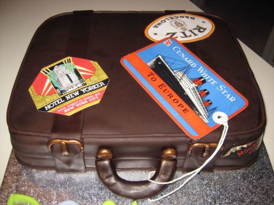 My First Luggage Cake - CakeCentral.com