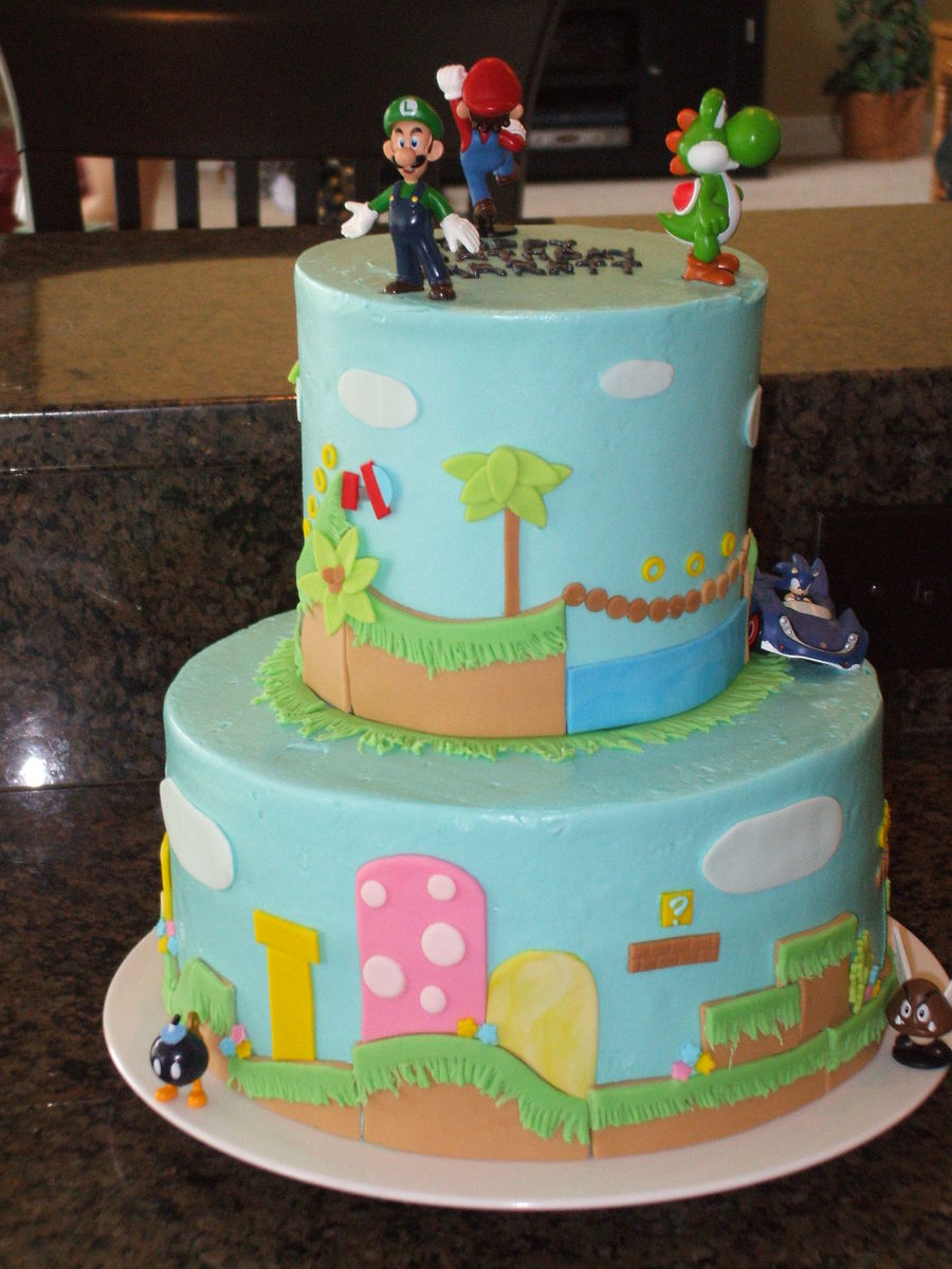 Mario & Sonic Cake - CakeCentral.com
