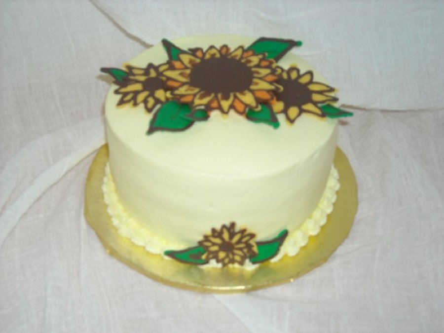 Sunflower Cake - CakeCentral.com