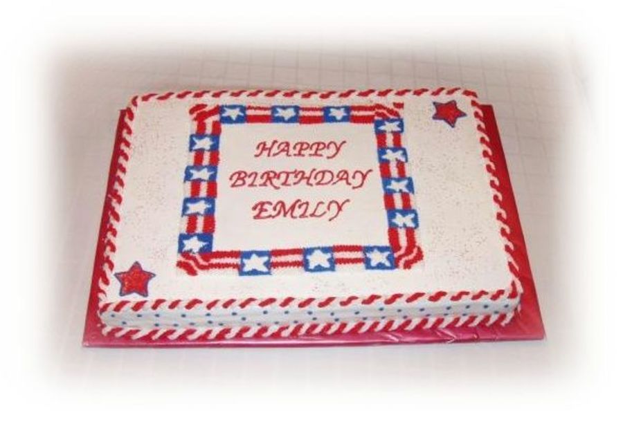 Patriotic Birthday - CakeCentral.com