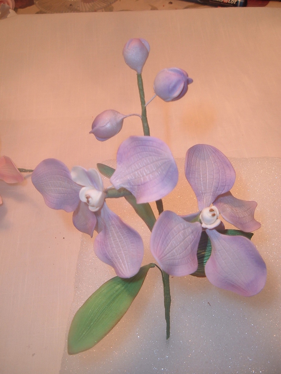 Gumpaste Vanda Orchid - CakeCentral.com