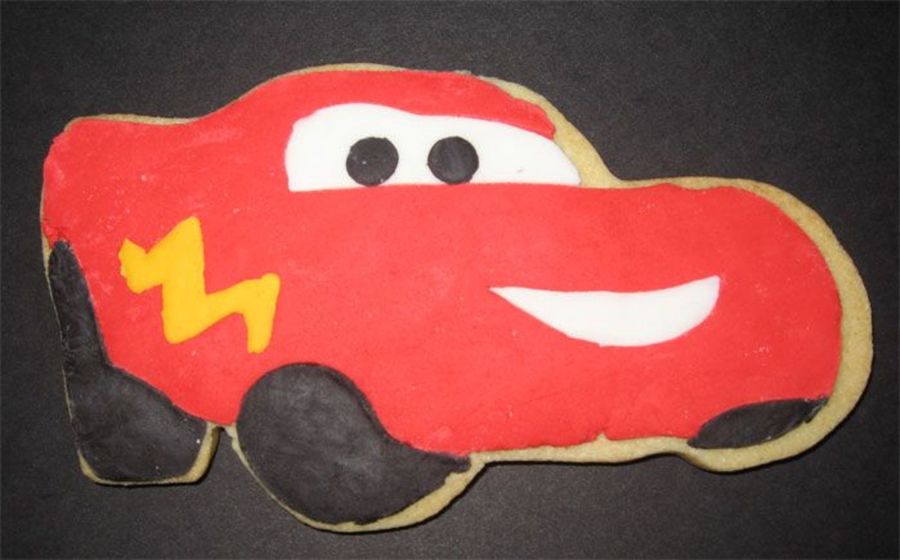 Lightning Mcqueen Cookie - CakeCentral.com