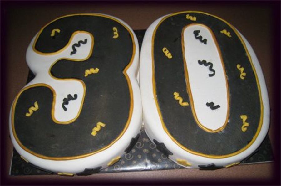 Number 30 Birthday Cake - CakeCentral.com