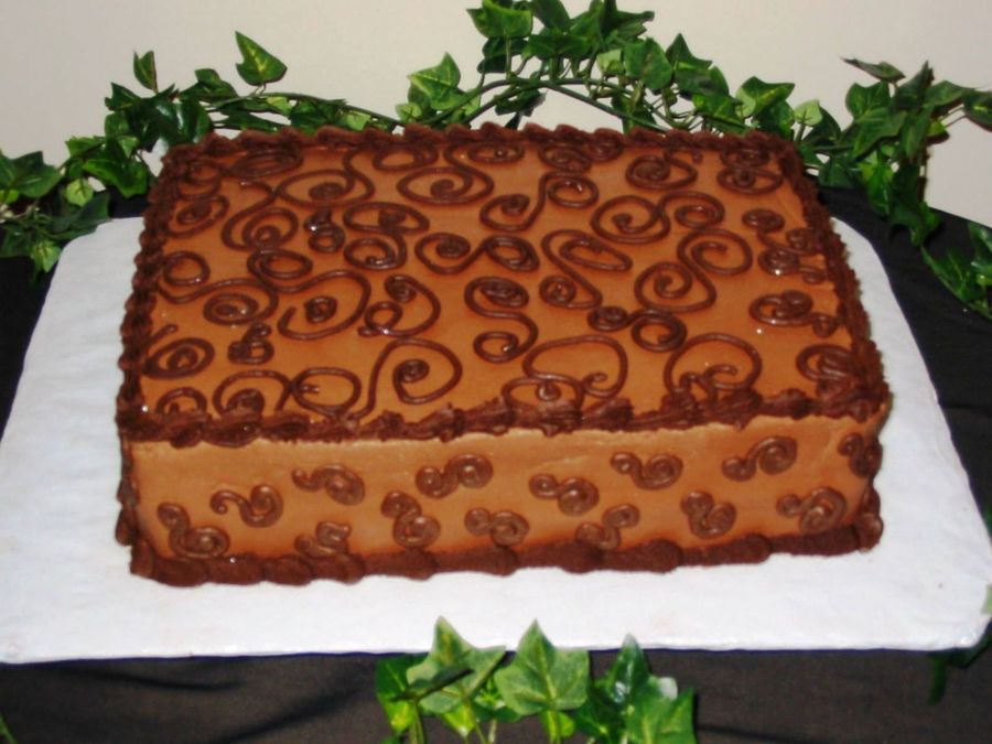 Dark Chocolate Scrollwork - CakeCentral.com