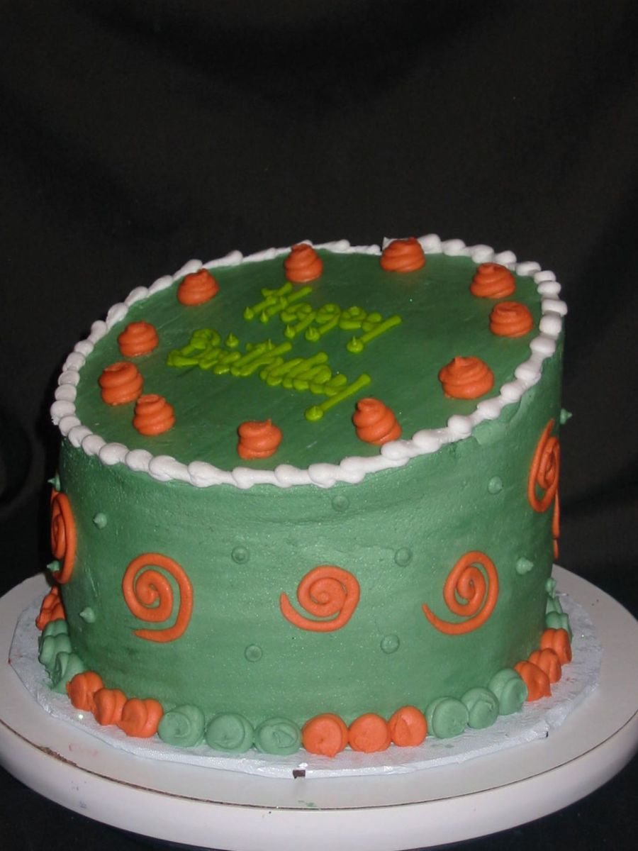 My First Slanted Cake - CakeCentral.com