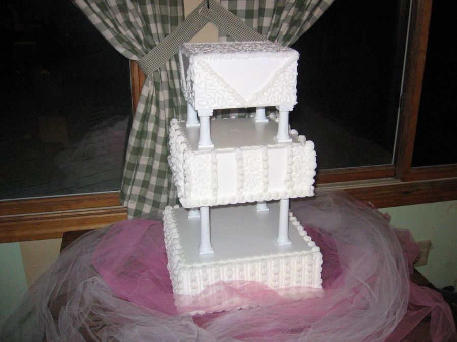 Practice Wedding Cake... - CakeCentral.com