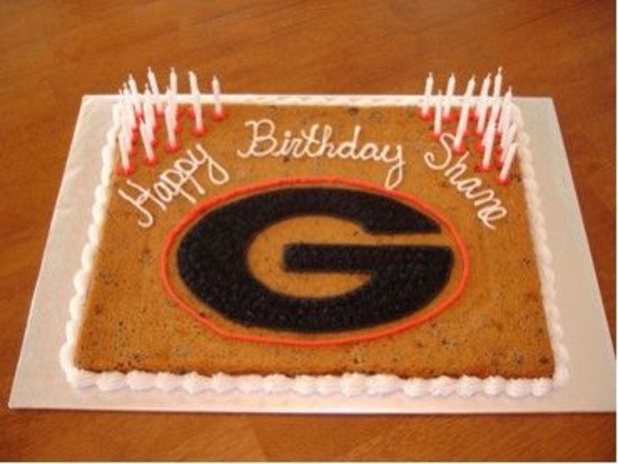 University Of Georgia Cookie Cake - CakeCentral.com