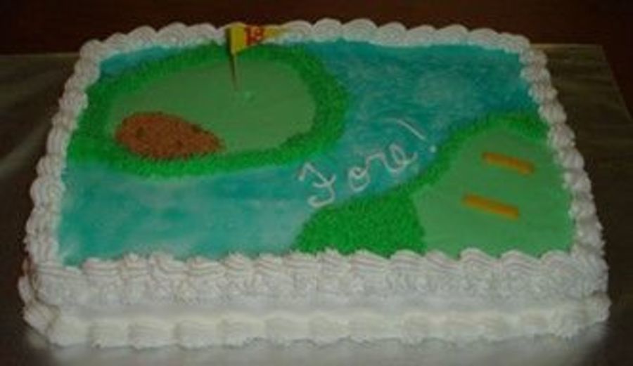 Golf Course Cake - CakeCentral.com