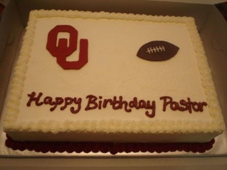 Ou Sooners Cake - CakeCentral.com