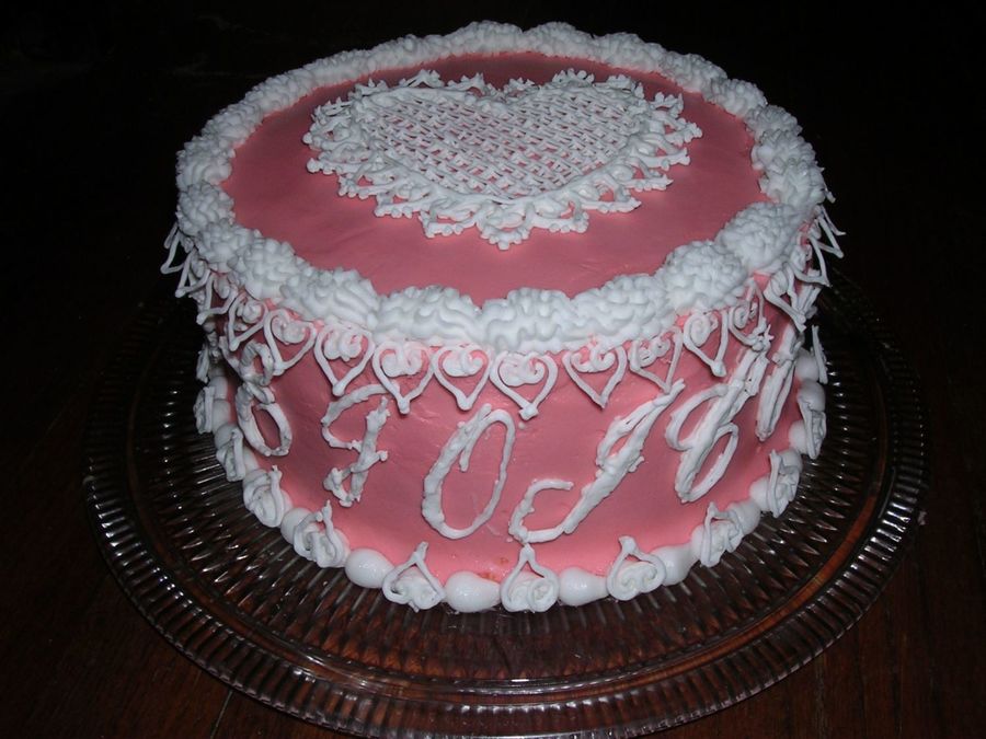 Side View Of Heart Cake - CakeCentral.com
