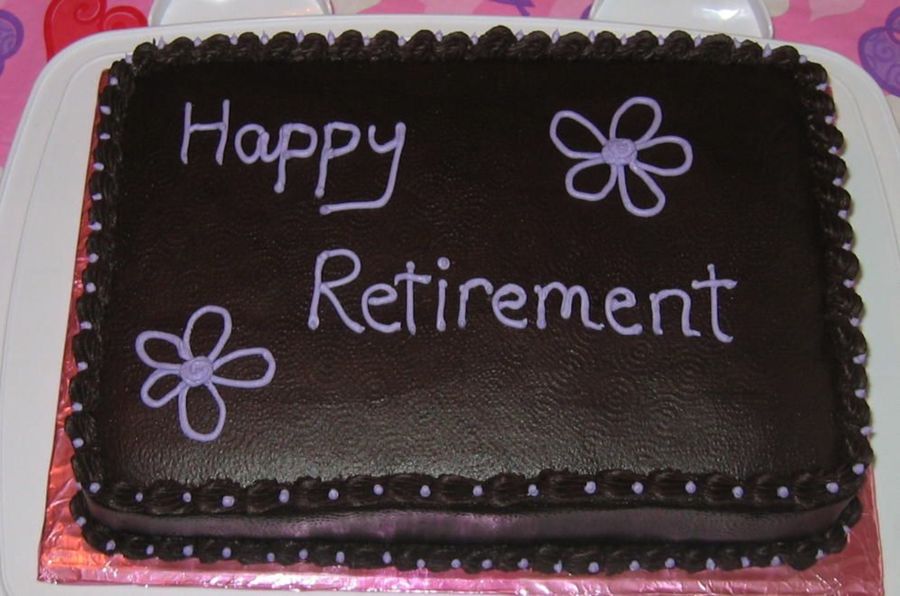 Simple Retirement Cake - CakeCentral.com