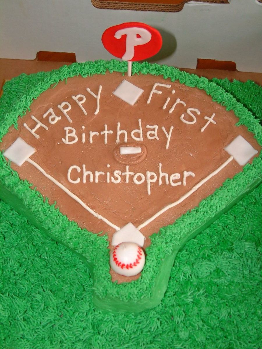 Baseball Field Cake - CakeCentral.com
