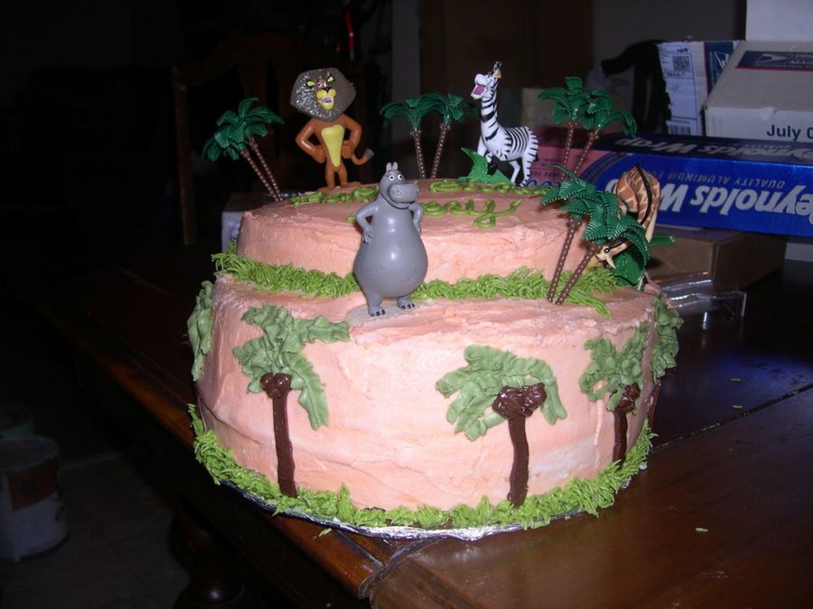 Madagascar Themed Cake - CakeCentral.com