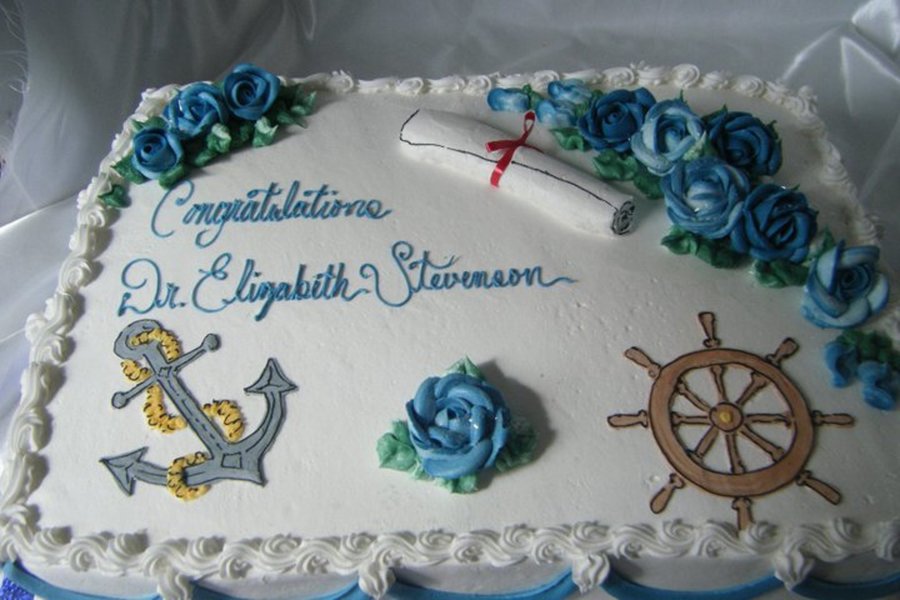 Nautical Graduation - CakeCentral.com