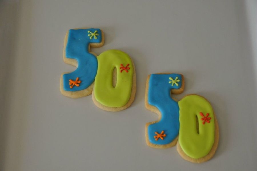 50Th Birthday Cookies - CakeCentral.com