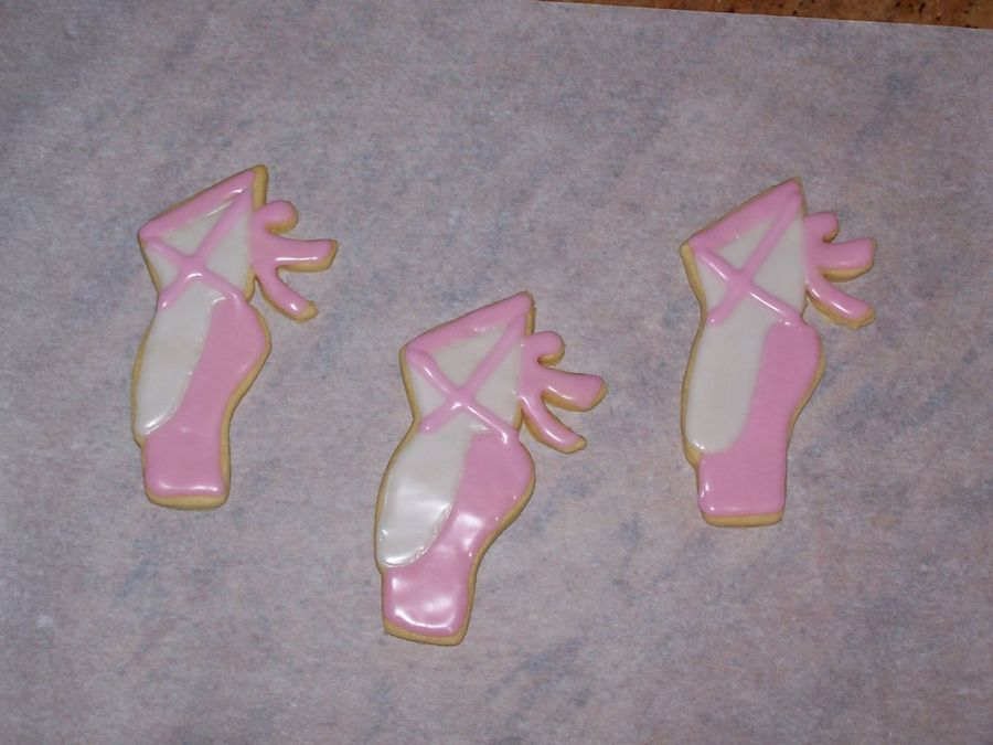 Ballet Shoe Cookies - CakeCentral.com