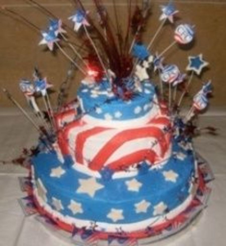 Flag Cake - CakeCentral.com