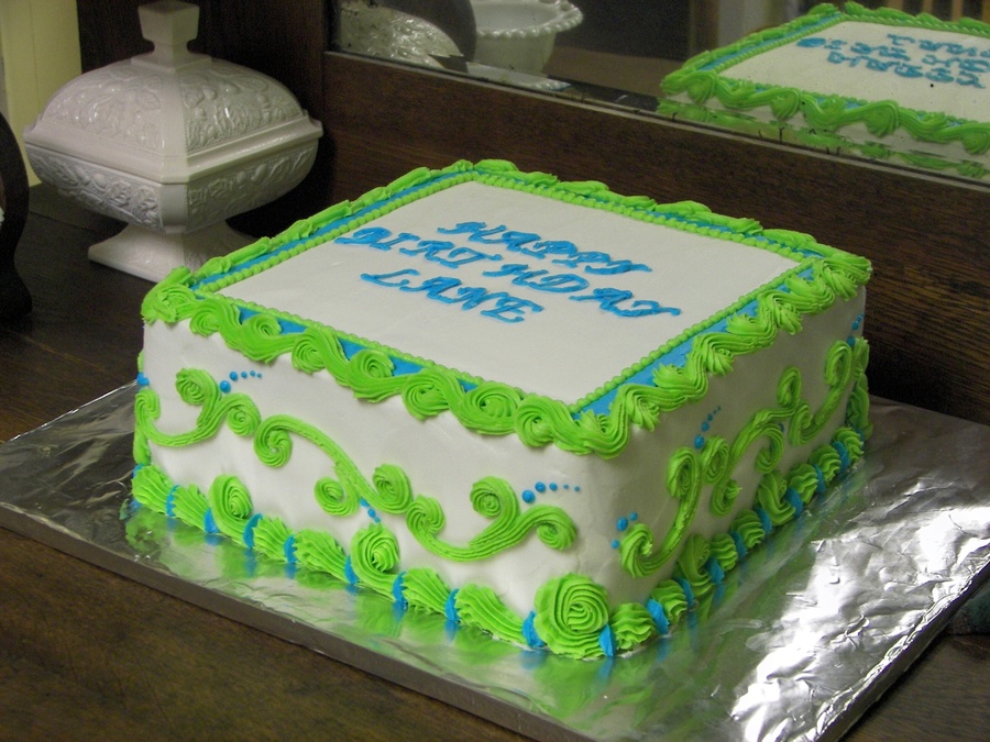 Simple Birthday Scrolls - CakeCentral.com