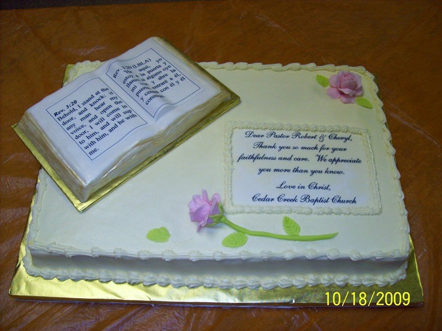 Pastor Appreciation - CakeCentral.com