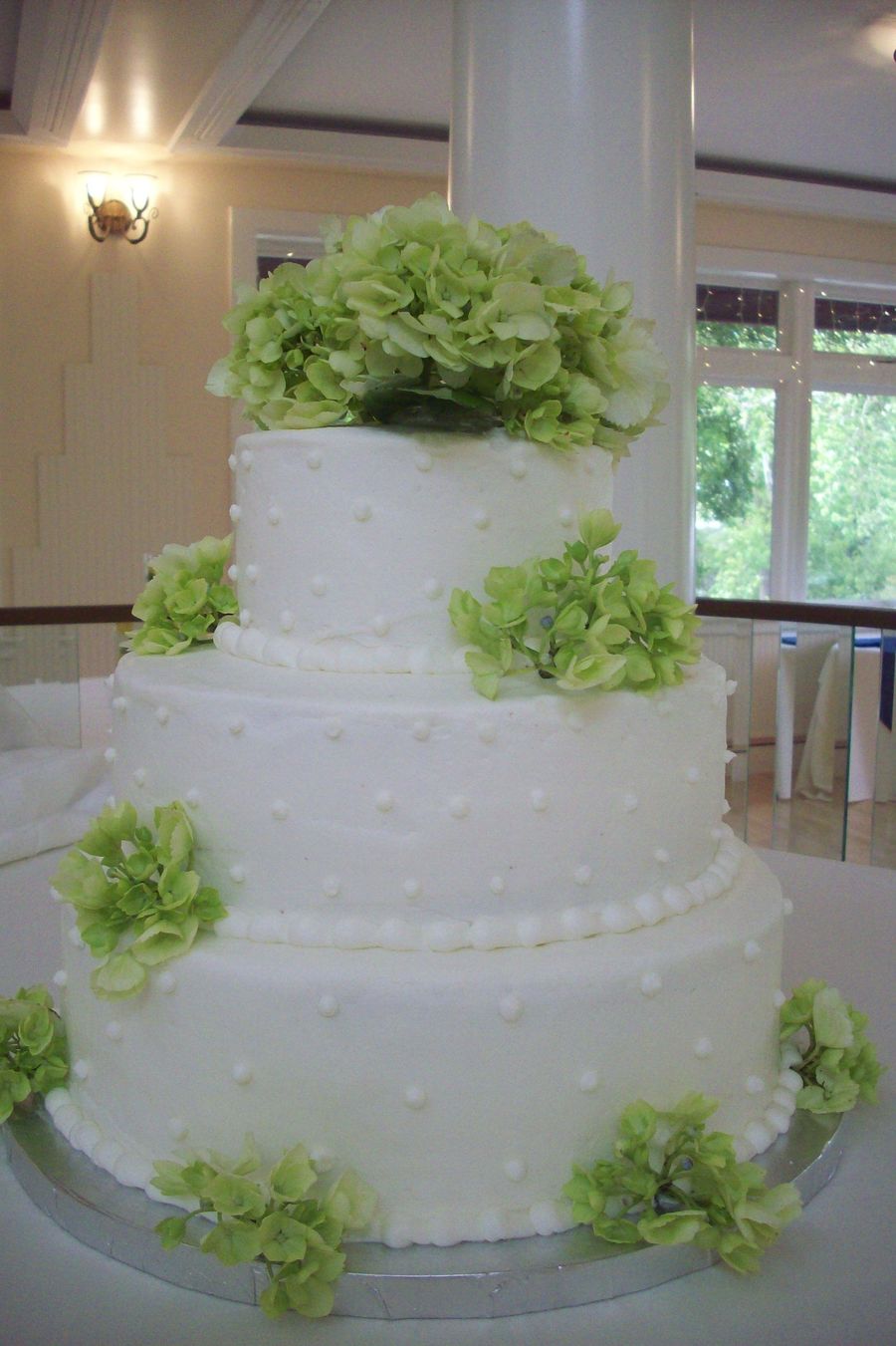 Hydrangea Wedding Cake - CakeCentral.com