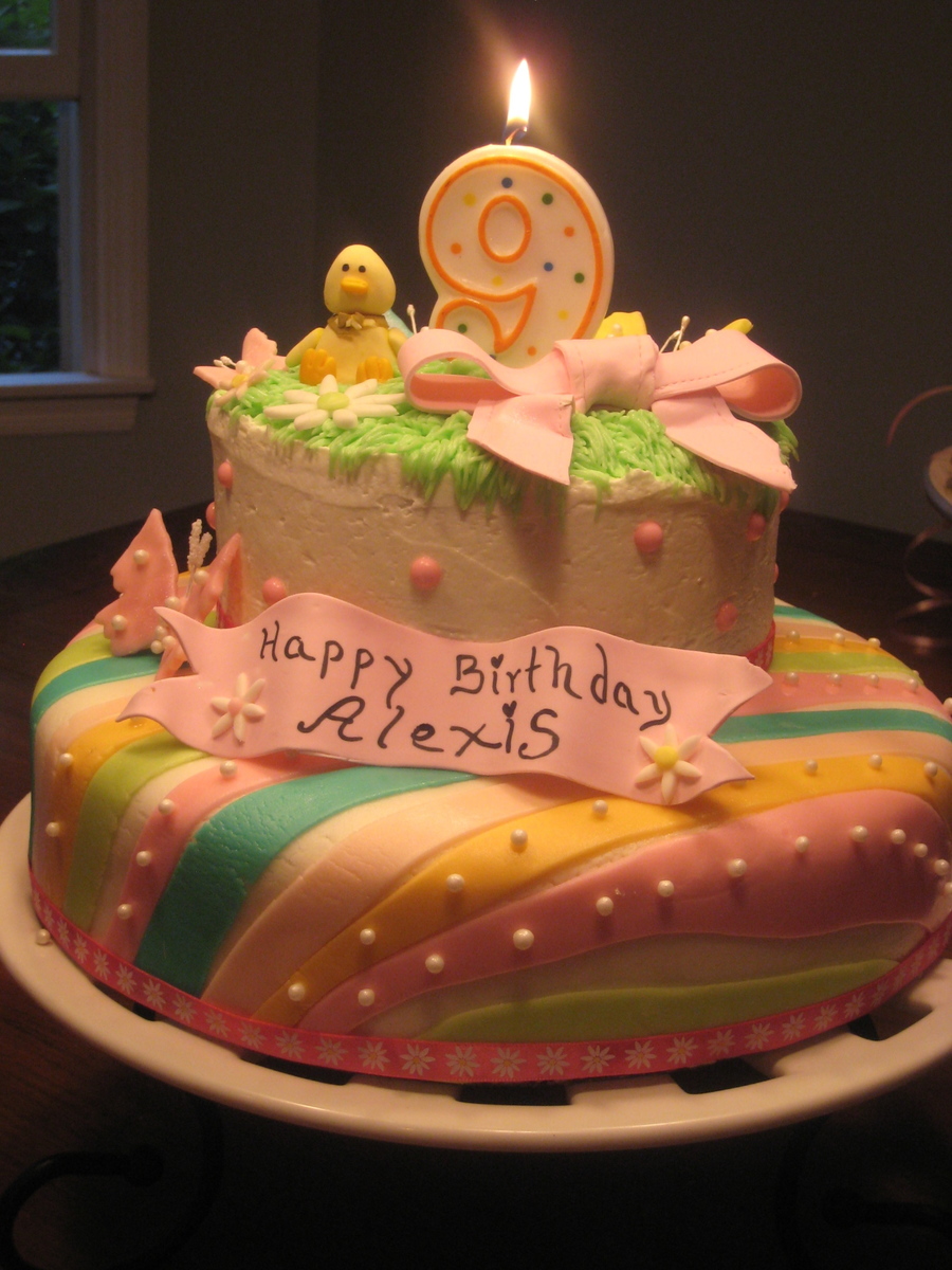 Alexis's 9Th Birthday Cake - CakeCentral.com