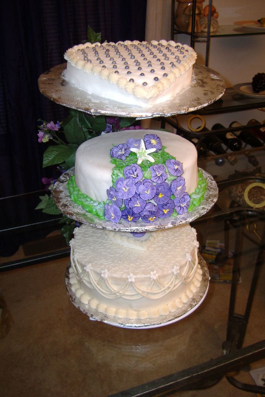 3 Floating Bridal Shower Cakes - CakeCentral.com