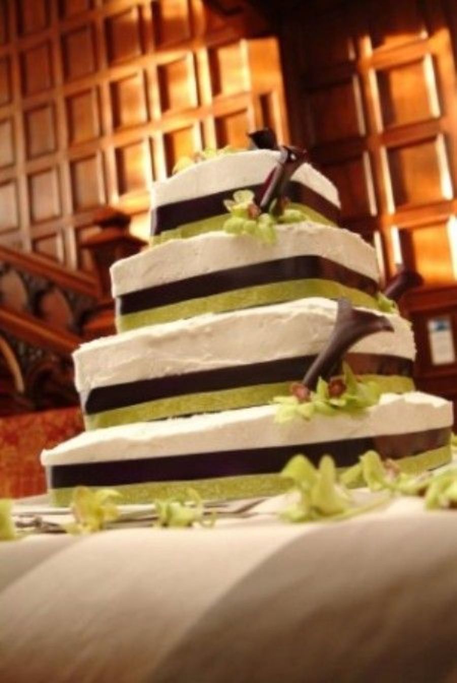 Simple Stacked Square Wedding Cakes - CakeCentral.com